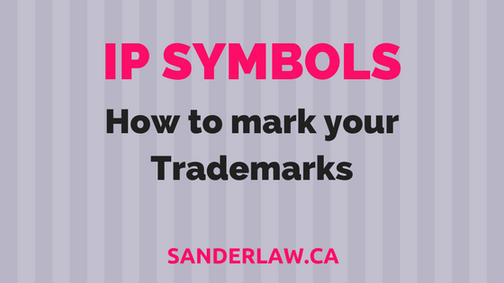 IP symbols trademarks2 • SANDER LAW